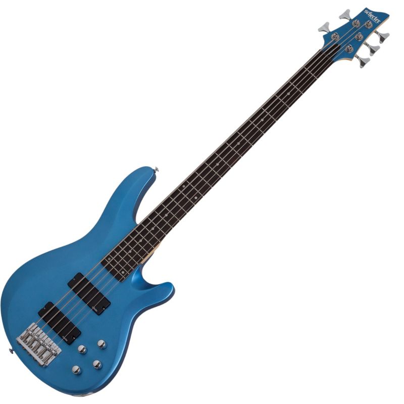 Schecter C-5 Deluxe Bass Satin Metallic Light Blue | Las Vegas Guitars