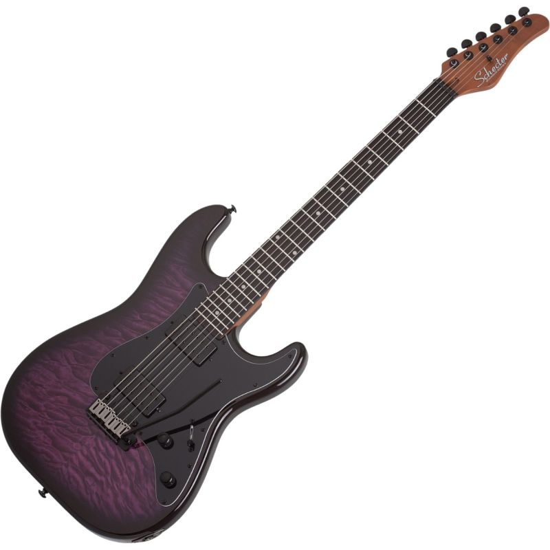 Schecter Traditional Pro Guitar Transparent Purple Burst | Las Vegas G