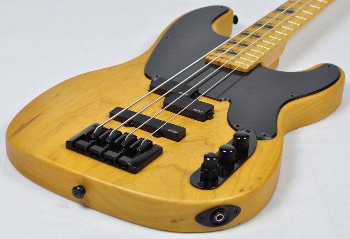 Schecter Model-T Session Electric Bass in Aged Natural Satin