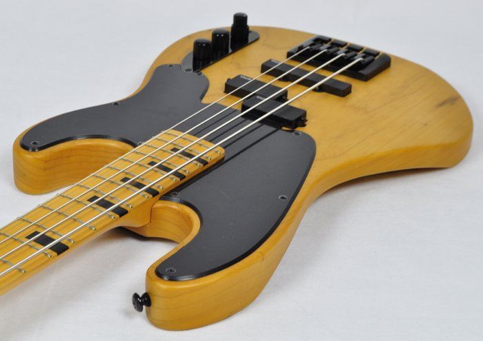 Schecter Model-T Session Electric Bass in Aged Natural Satin